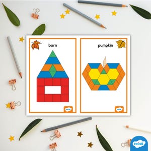 Thanksgiving Pattern Block Template - Etsy