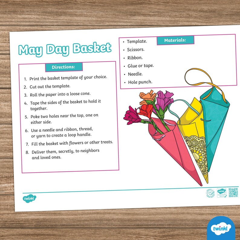 May Day Basket Craft - Etsy