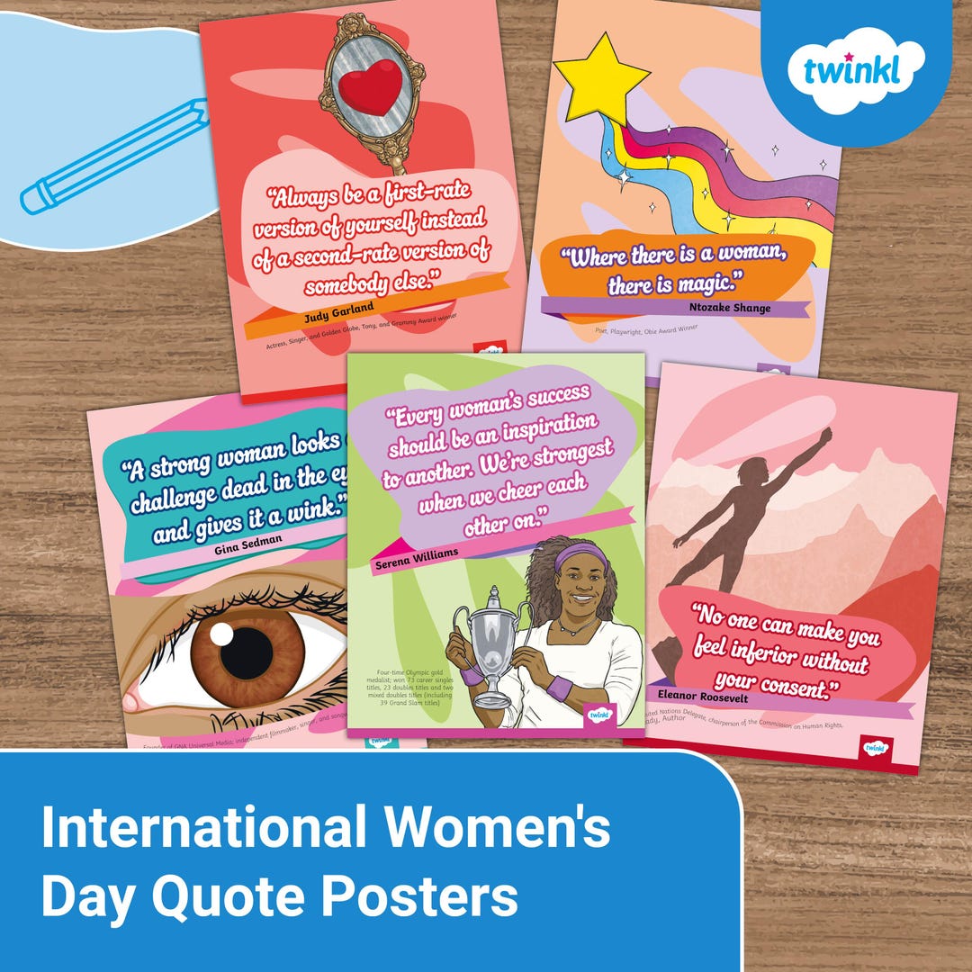 International Women's Day Quote Posters - Etsy