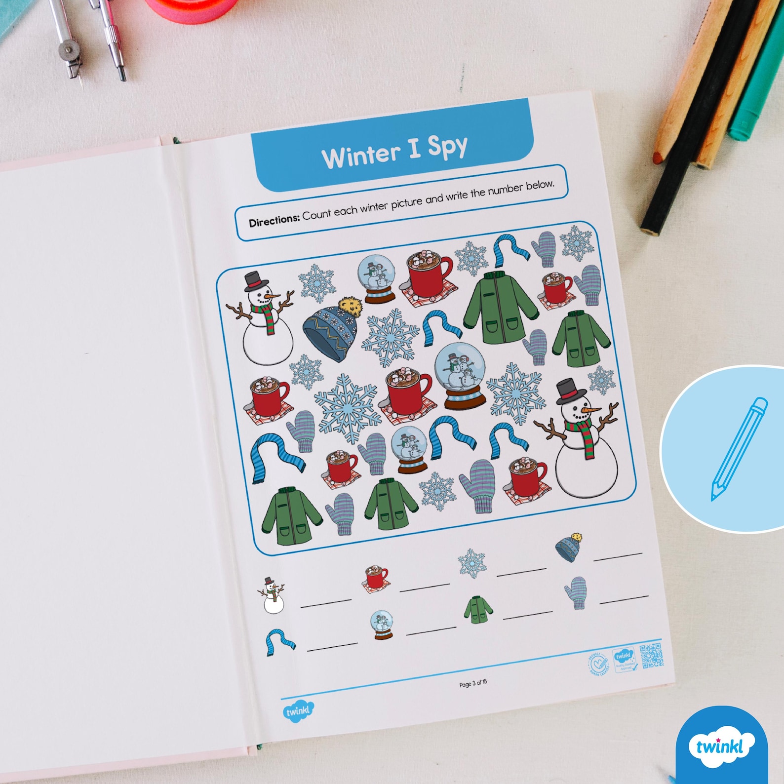 Winter Busy Binder for Kids – No Prep Educational Activities PDF - Etsy
