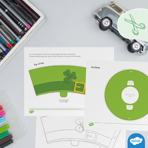 St. Patrick’s Day Shamrock Hat Craft – Printable Kids’ Activity - Etsy