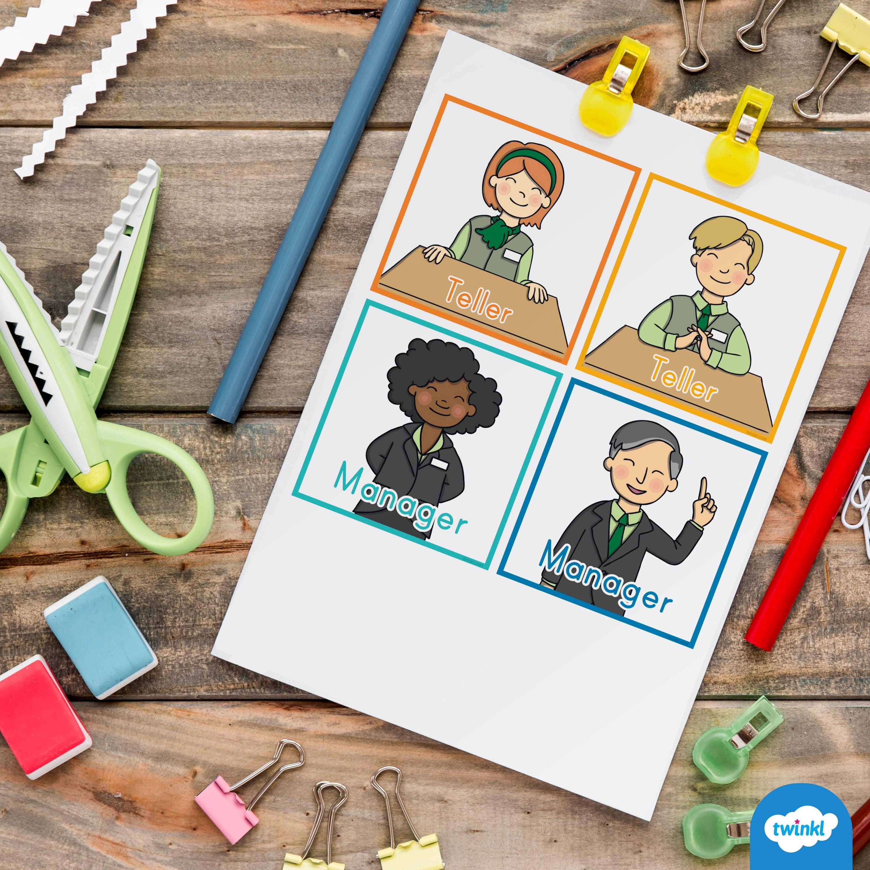 Banking and Money Dramatic Play Pack - Etsy
