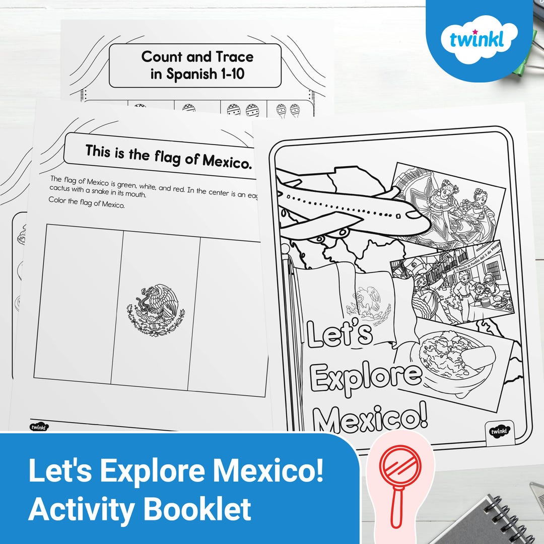 Let's Explore Mexico! Activity Booklet - Etsy