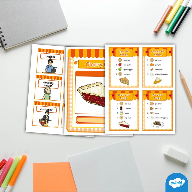Pie Shop Dramatic Play Activity Pack - Etsy