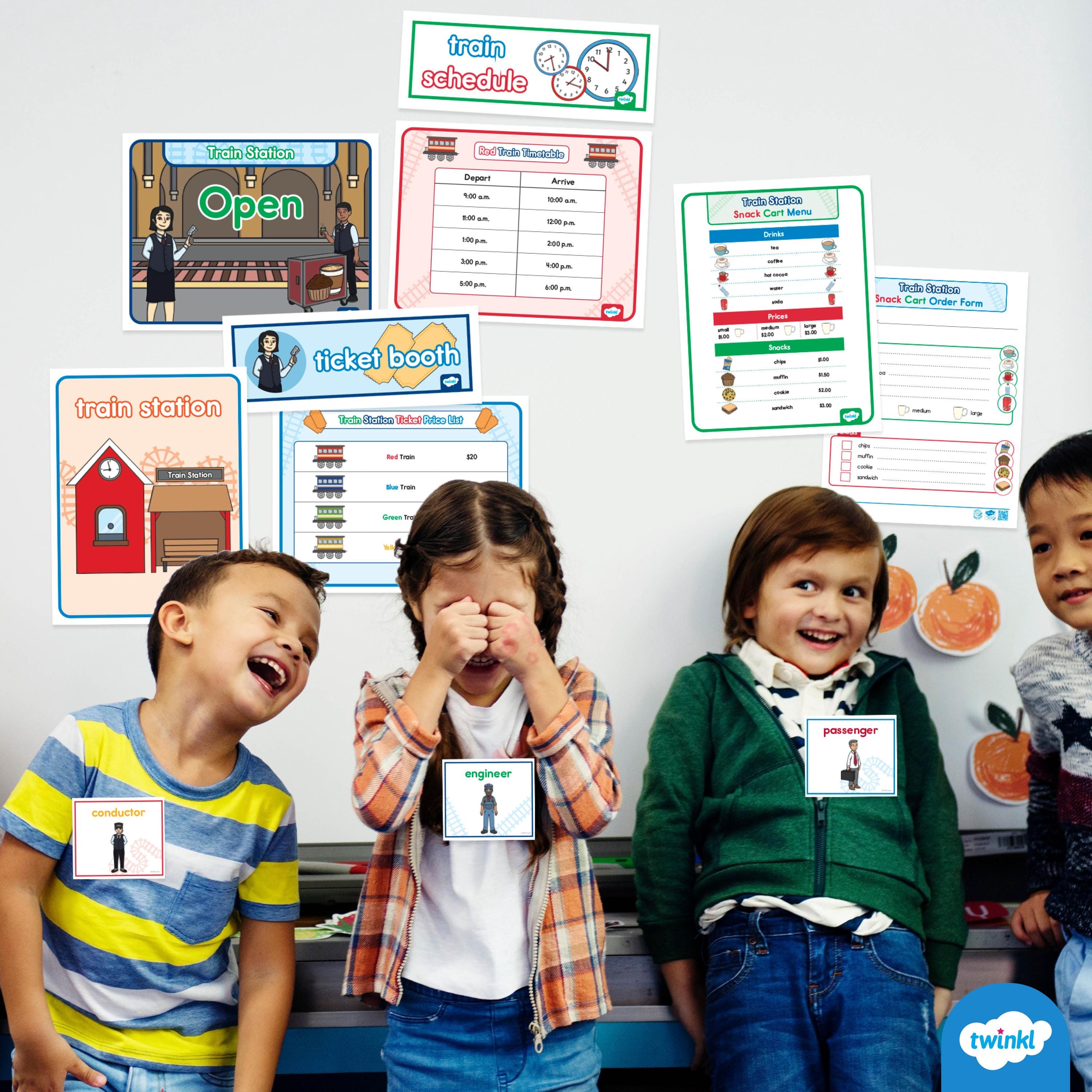 Train Station Dramatic Play Pack - Etsy
