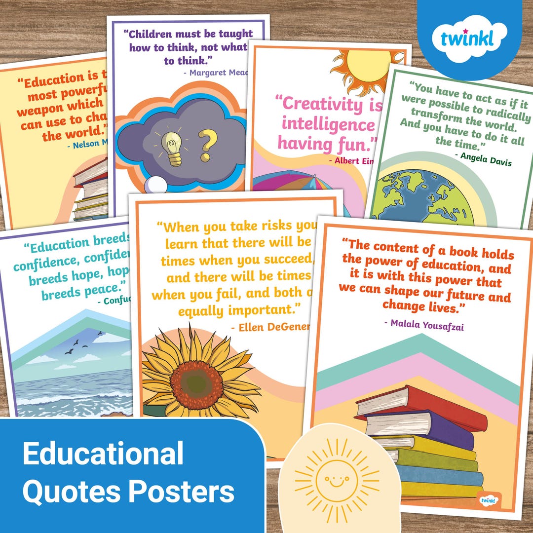 Educational Quotes Posters - Etsy