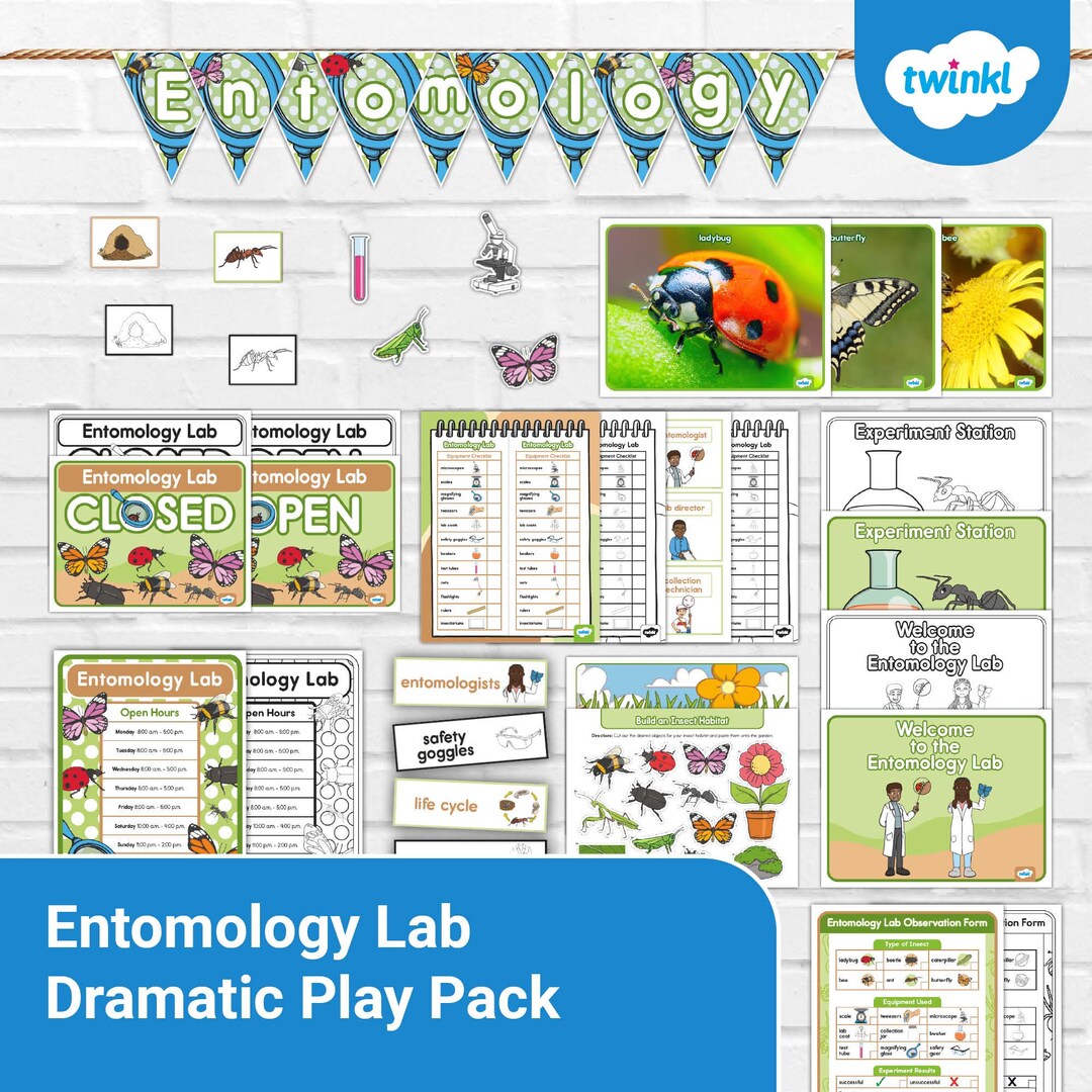 Entomology Lab Dramatic Play Pack | Bug Hunting STEM for Kids - Etsy