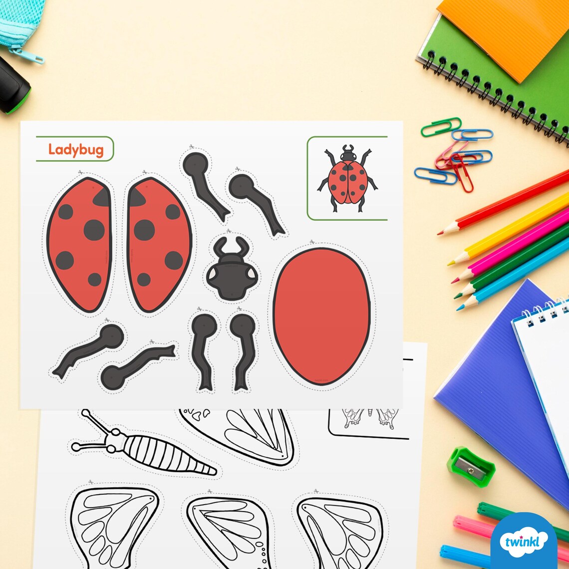 Insects and Bugs Split Pin Craft - Etsy