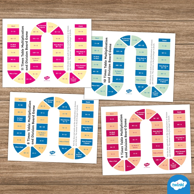 Times Tables Games Activity Pack - Etsy