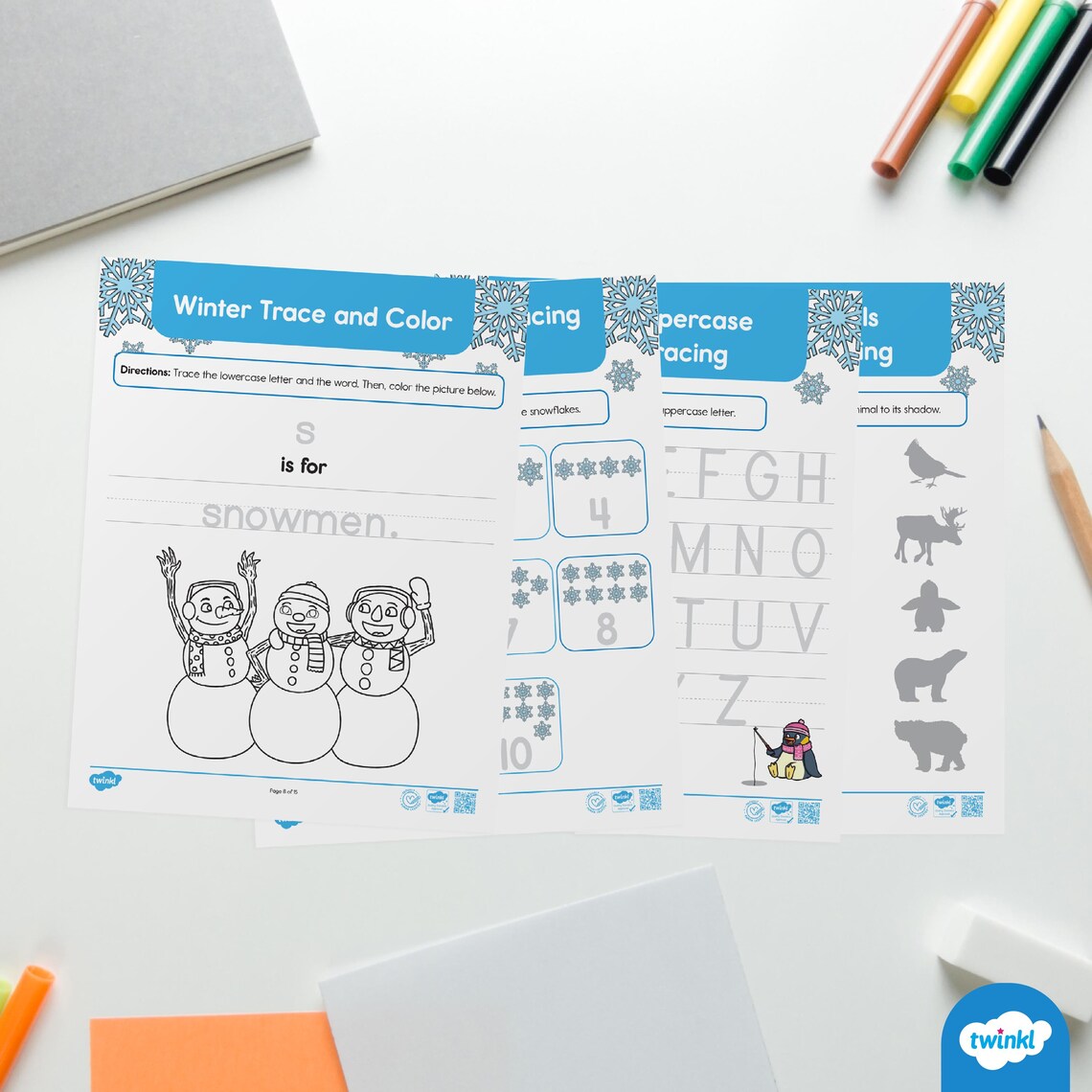 Winter Busy Binder for Kids – No Prep Educational Activities PDF - Etsy