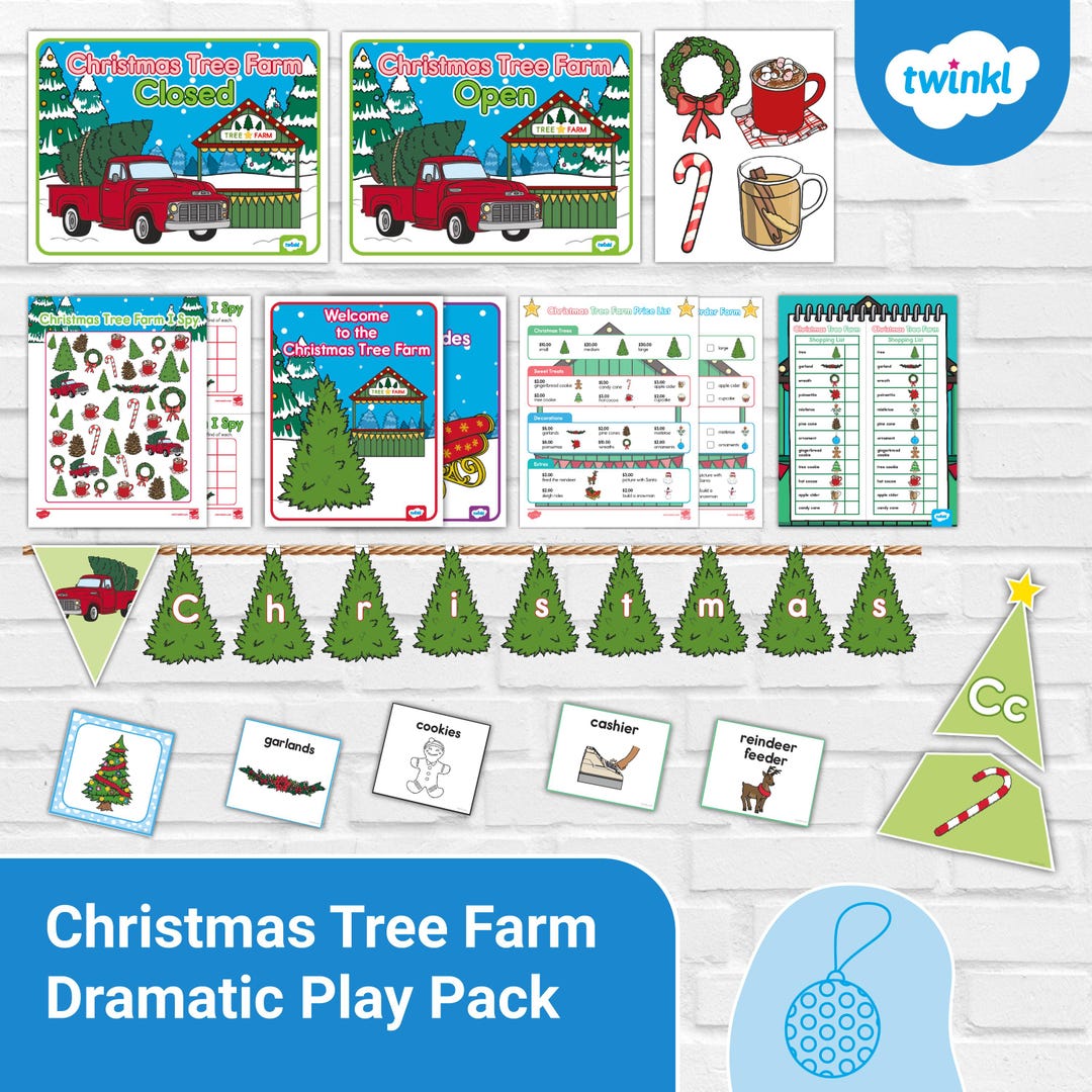 Christmas Tree Farm Dramatic Play Pack - Etsy