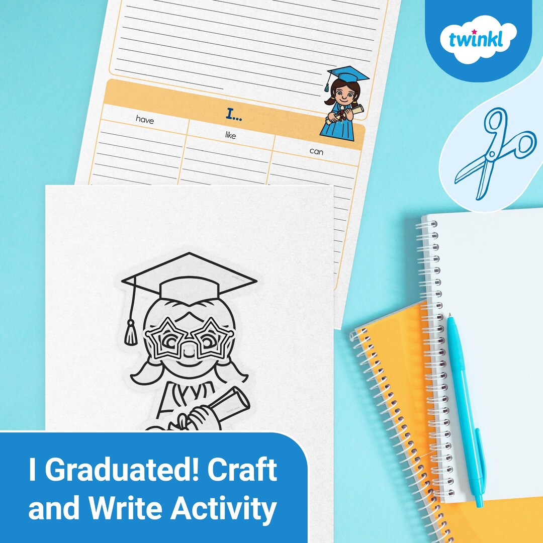 I Graduated! Craft and Write Activity - Etsy
