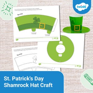 St. Patrick’s Day Shamrock Hat Craft – Printable Kids’ Activity - Etsy