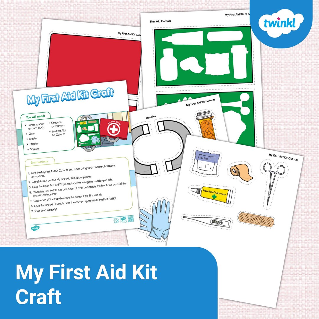 My First Aid Kit Craft – Printable Health & Safety Craft for Kids - Etsy