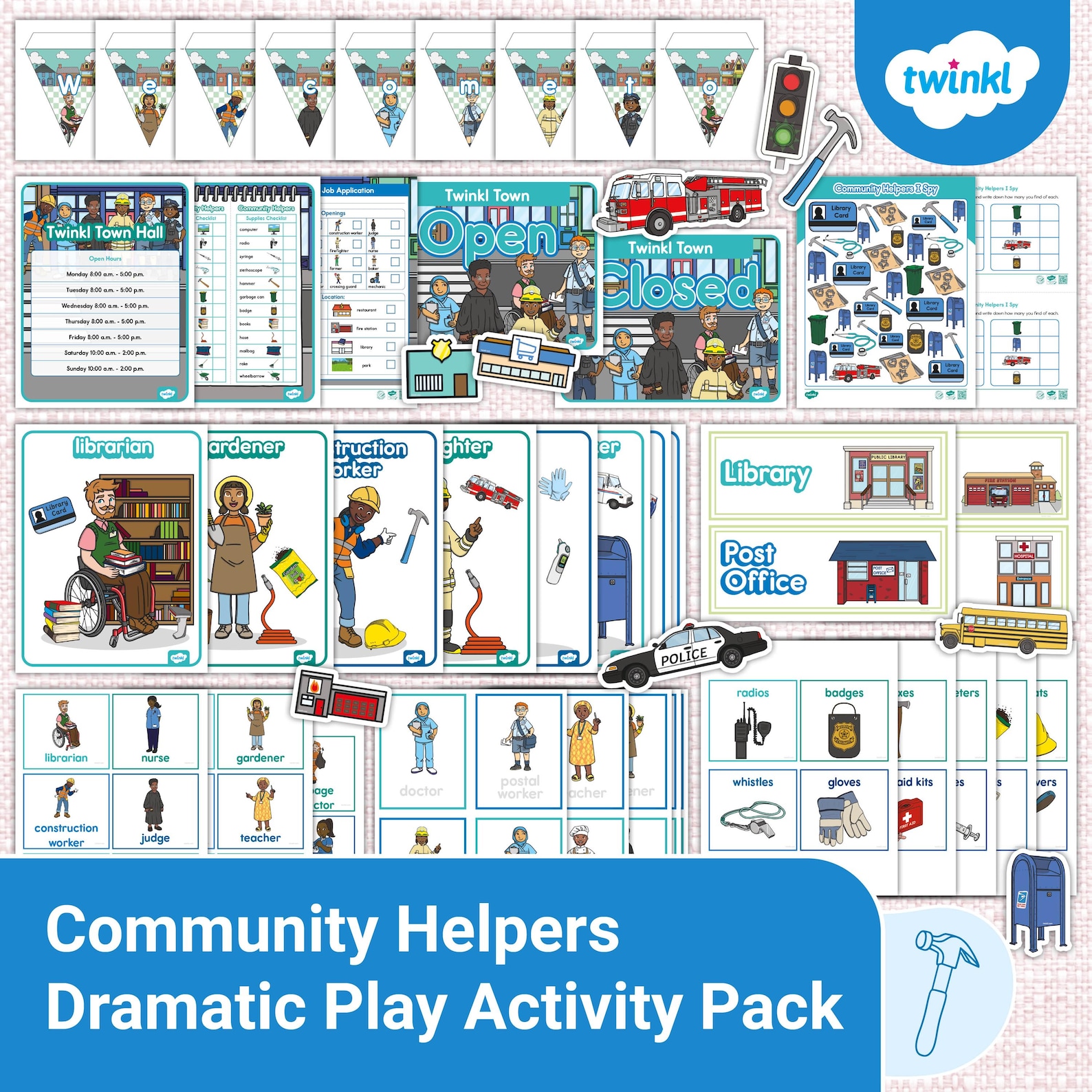 Community Helpers Dramatic Play Activity Pack - Etsy