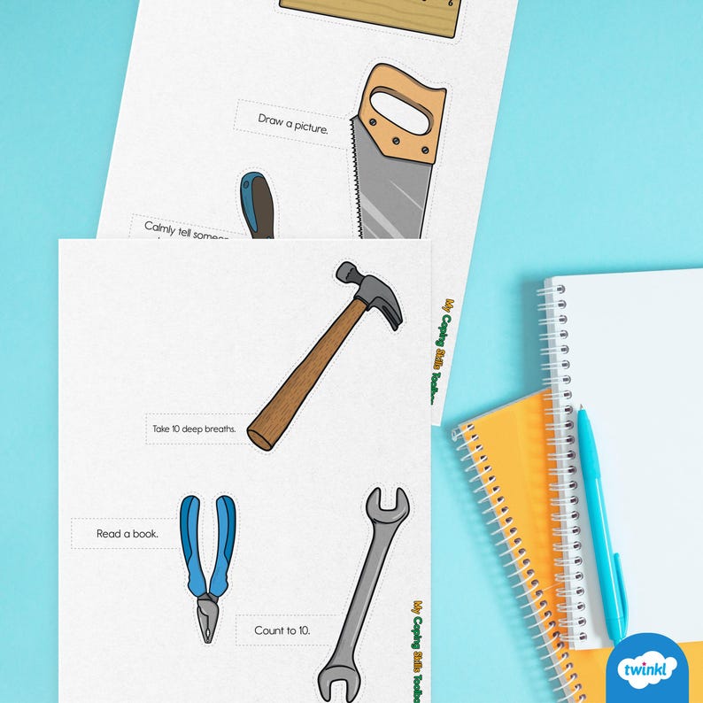 Coping Skills Toolbox SEL Activity | Therapy Worksheet & Counseling ...