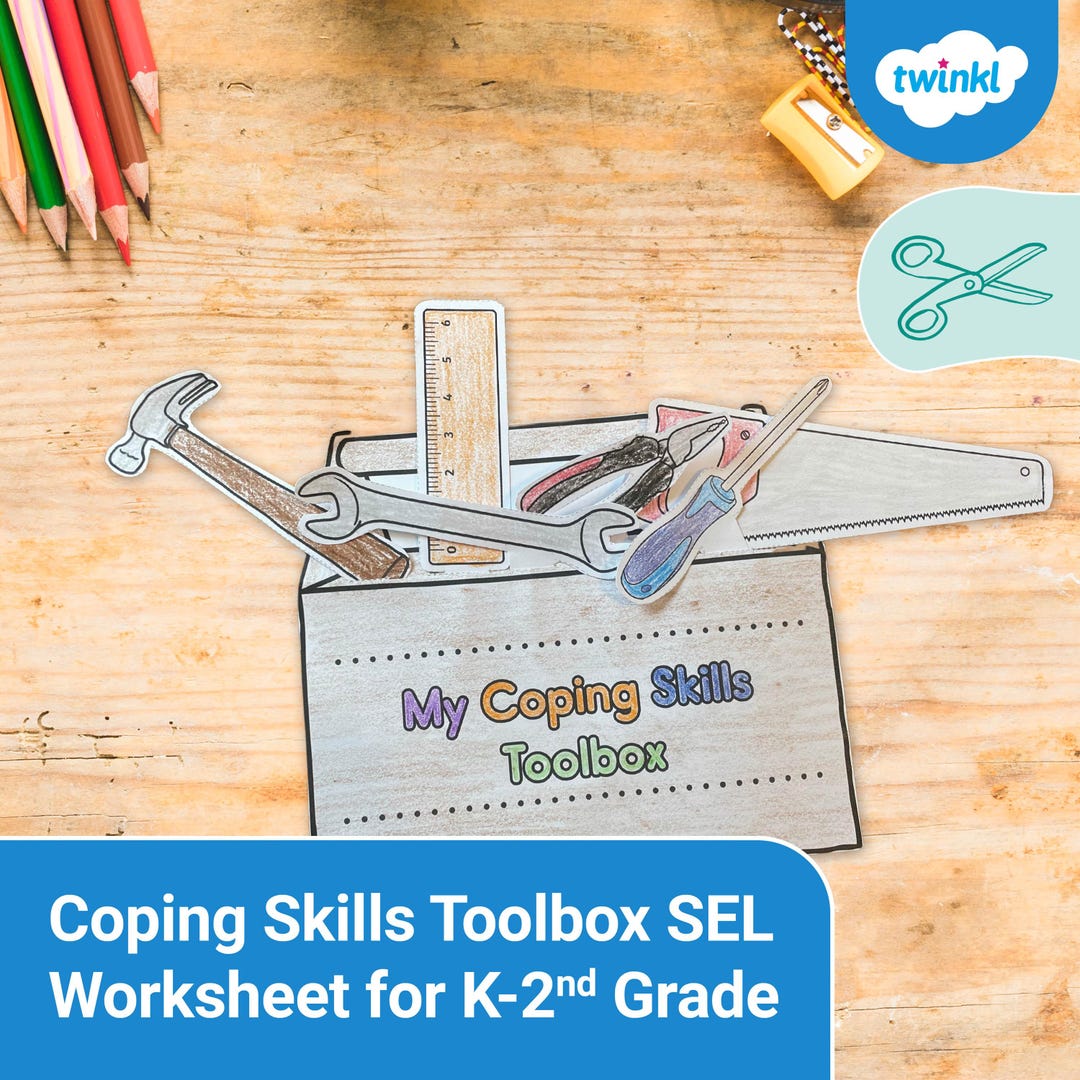 Coping Skills Toolbox SEL Activity | Therapy Worksheet & Counseling ...
