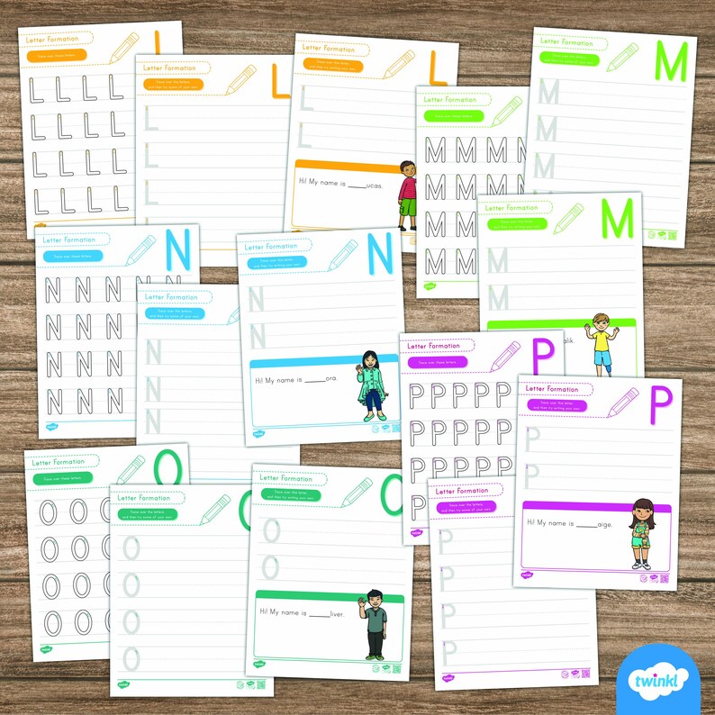 Uppercase Letter Formation Handwriting Practice Booklet - Etsy