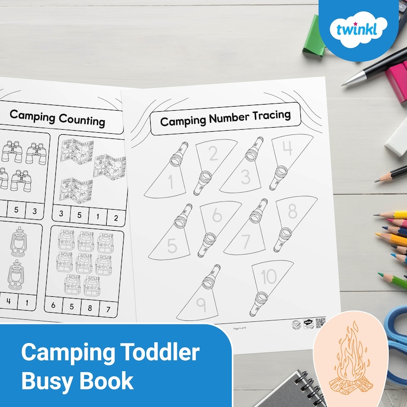 Camping Toddler Busy Book - Etsy
