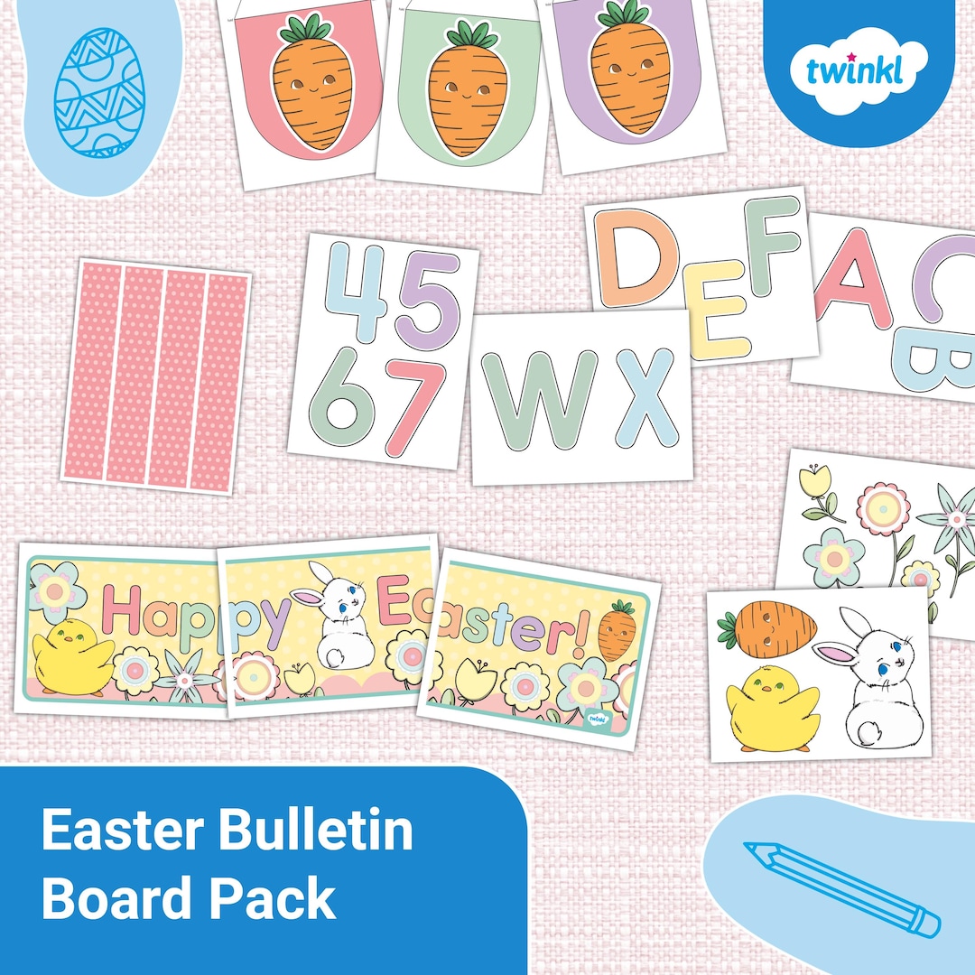 Easter Bulletin Board Pack - Etsy