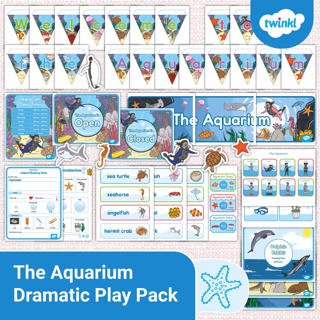 The Aquarium Dramatic Play Pack - Etsy