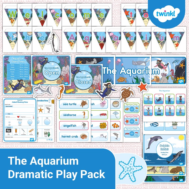 The Aquarium Dramatic Play Pack - Etsy