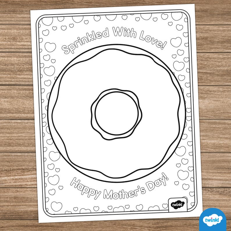 Sprinkled With Love! Mother's Day Donut Fingerprint Painting Craft - Etsy