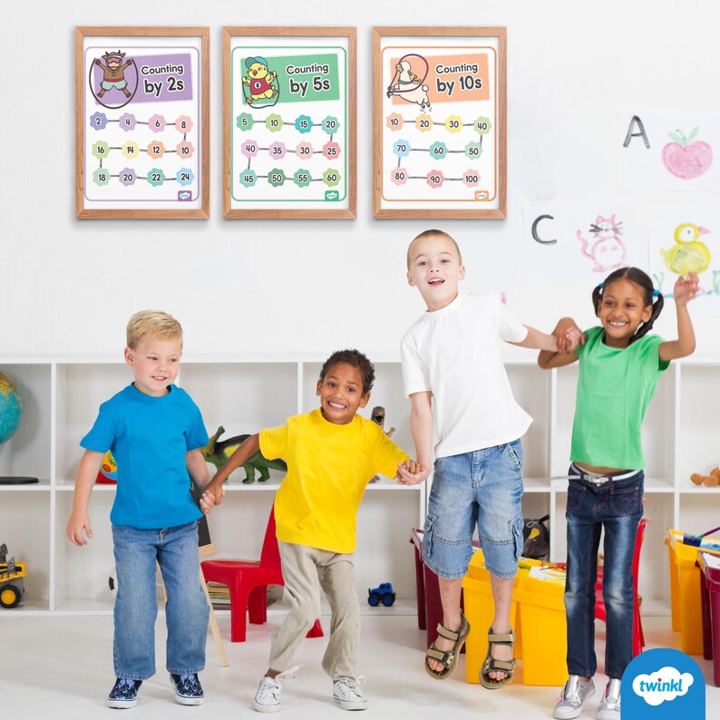Skip Counting Posters - Etsy