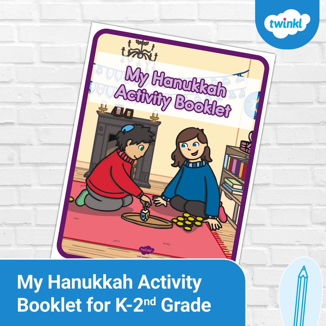Hanukkah Activity Booklet – Printable Holiday Learning Pages for Kids ...