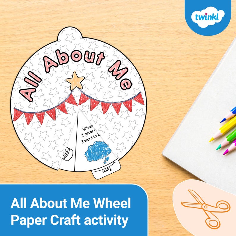 All About Me Wheel Paper Craft Activity - Etsy