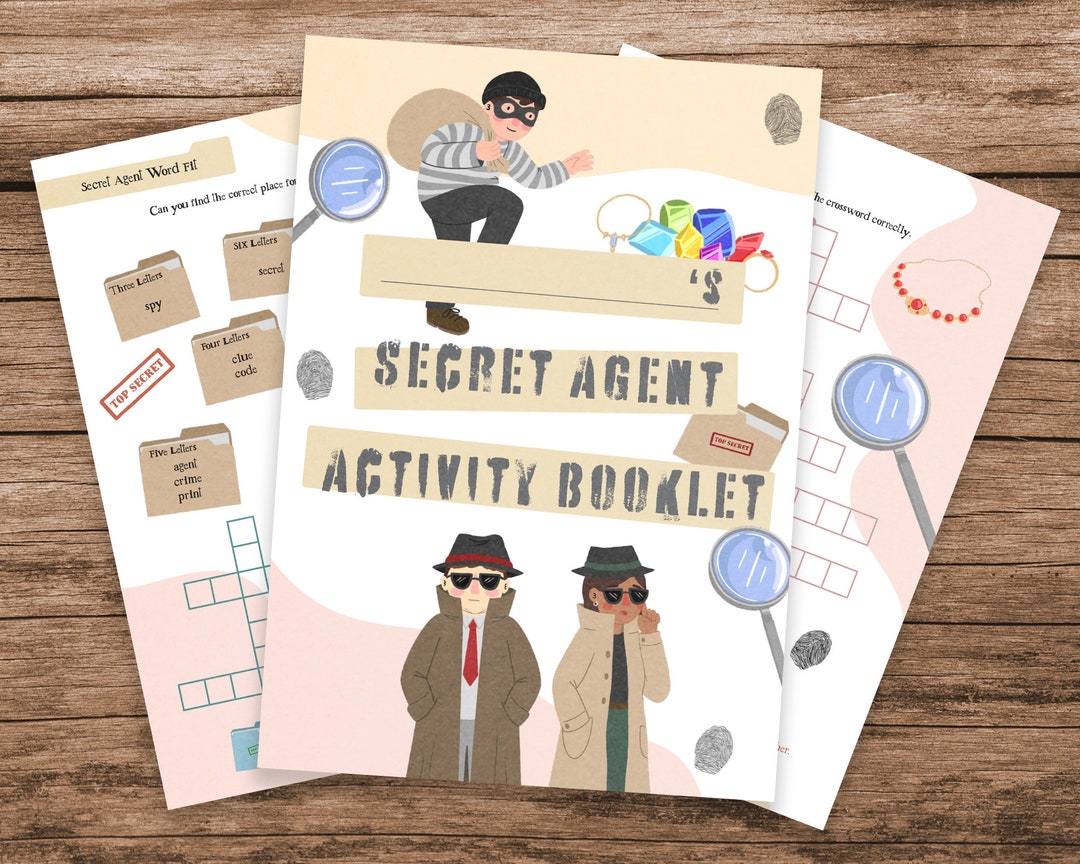 Secret Agent Spy Activity Booklet | Secret Agent Puzzles | Spy Puzzles ...