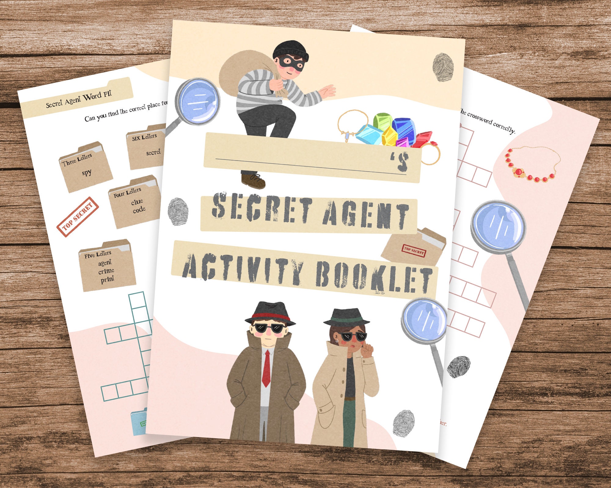 Secret Agent Spy Activity Booklet | Secret Agent Puzzles | Spy Puzzles ...