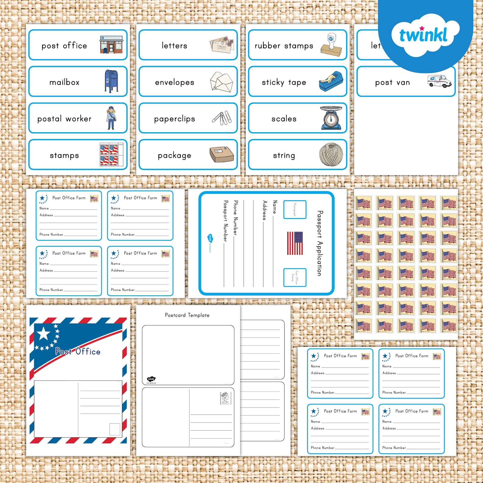 Post Office Dramatic Play Pack - Etsy