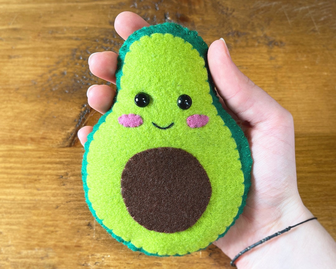 Felt Avocado Sewing Pattern | Digital Craft Pattern | Printable Craft ...