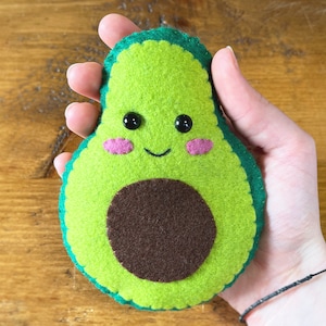 Felt Avocado Sewing Pattern | Digital Craft Pattern | Printable Craft ...
