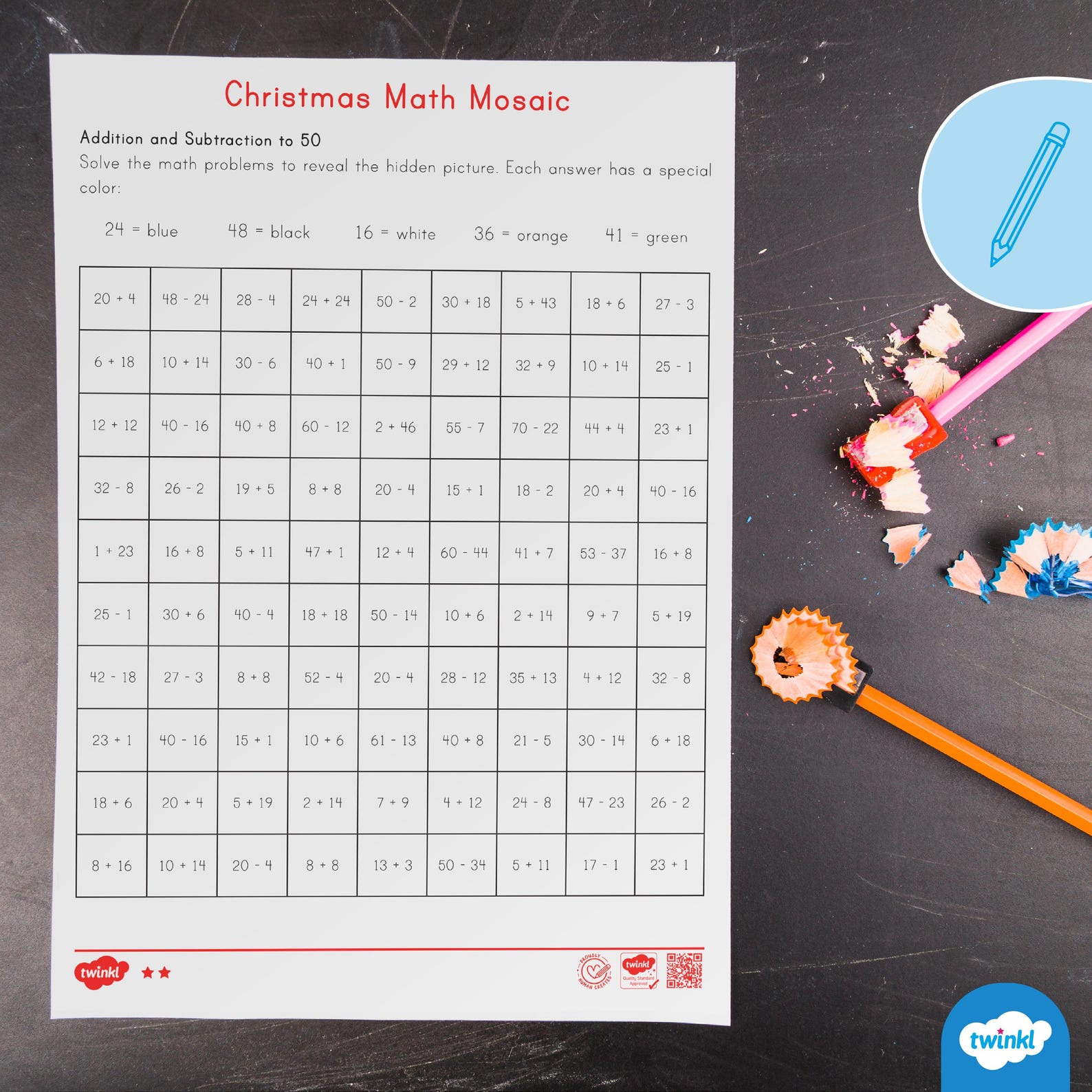 Christmas Math Coloring Worksheets for Kids – PDF Download - Etsy