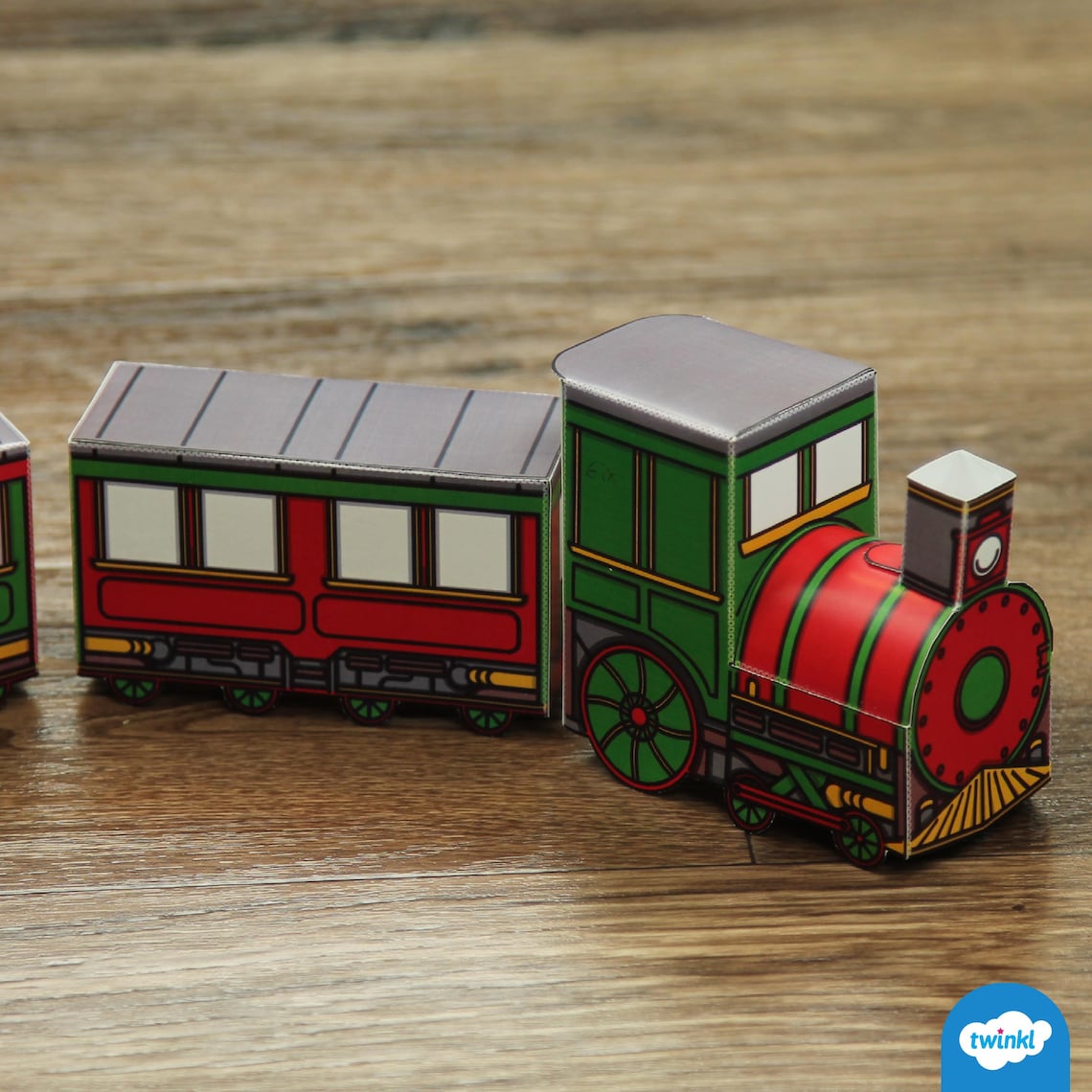 Printable Christmas Train 3D Paper Craft for Kids - Etsy