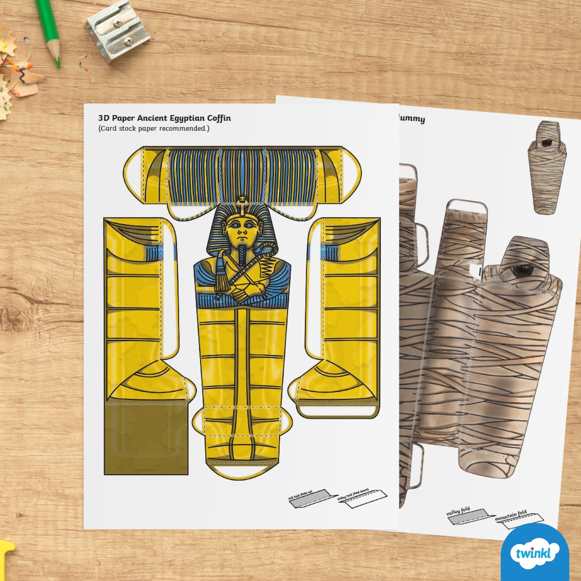 3D Paper Craft Ancient Egyptian Mummy - Etsy