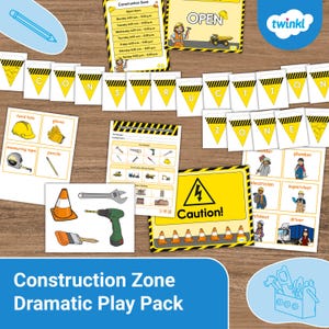 Construction Zone Dramatic Play Pack - Etsy