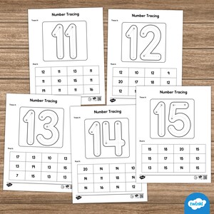 Numbers 1-20 Fine Motor Skills Tracing Mats - Etsy