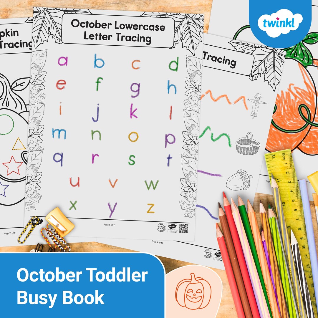October Toddler Busy Book - Etsy