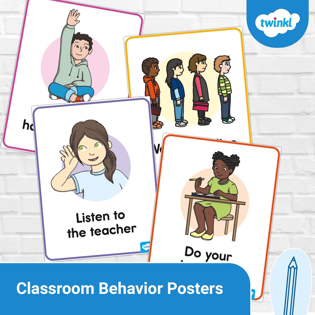 Classroom Behaviour Posters - Bulletin Board Display - Etsy