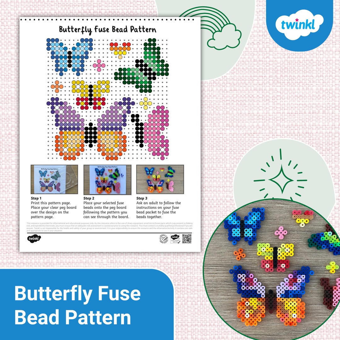 Butterfly Fuse Bead Pattern - Etsy