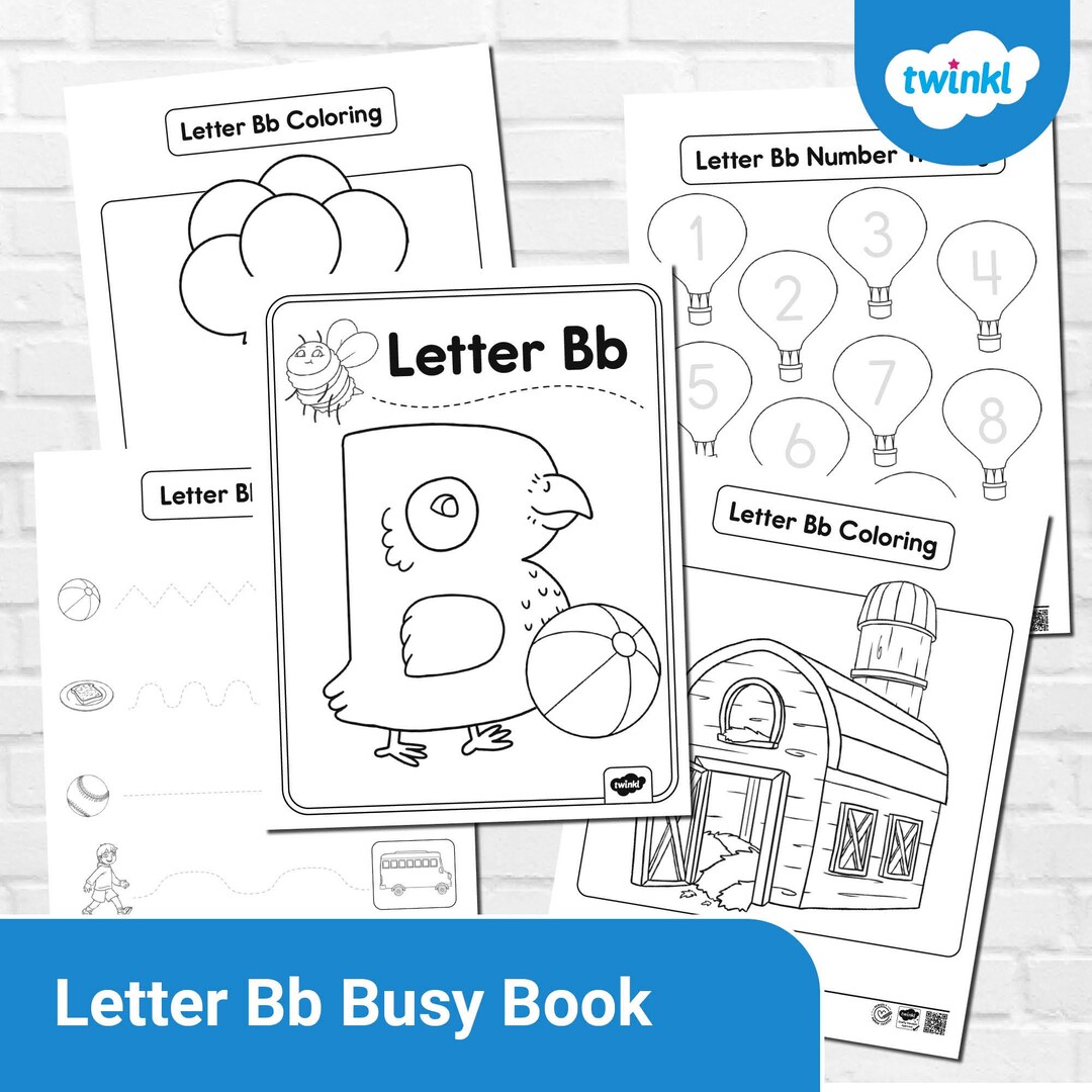 Letter B / Bb Busy Book – Printable Early Literacy Activity for Kids - Etsy