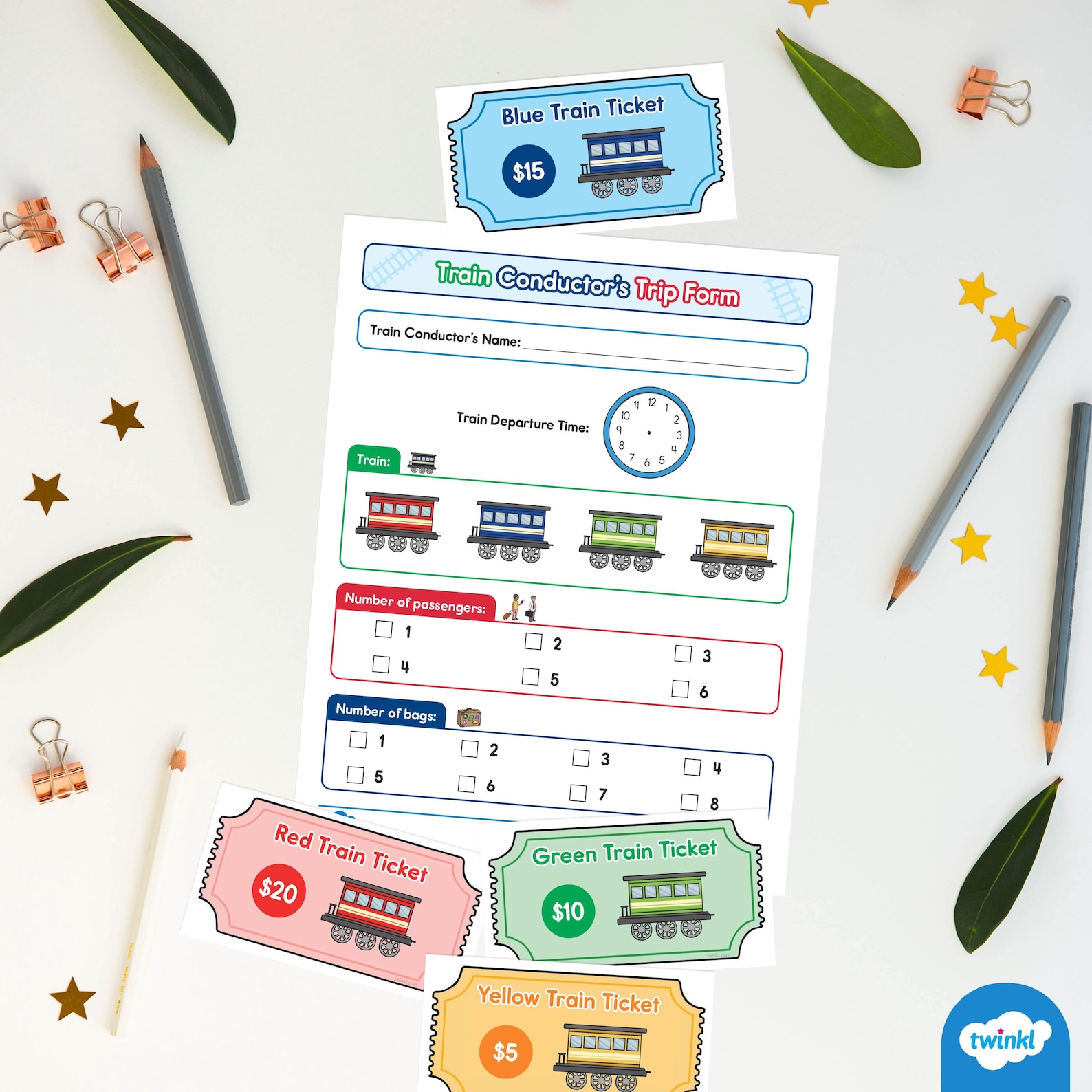 Train Station Dramatic Play Pack - Etsy