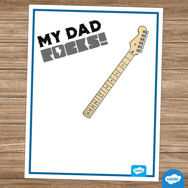 My Dad Rocks! Father's Day Handprint Art - Etsy