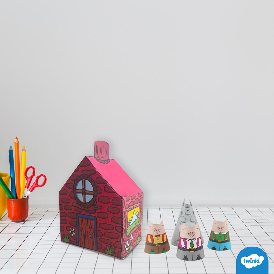 3 Little Pigs Cone Characters - Etsy