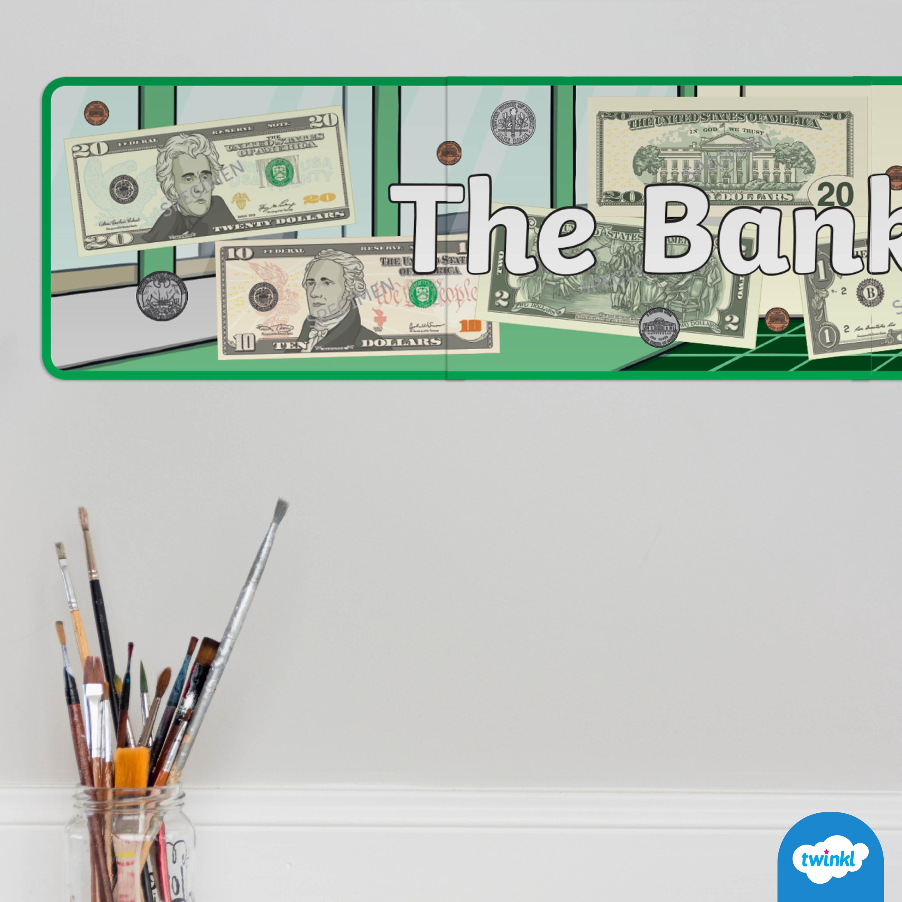 Banking and Money Dramatic Play Pack - Etsy