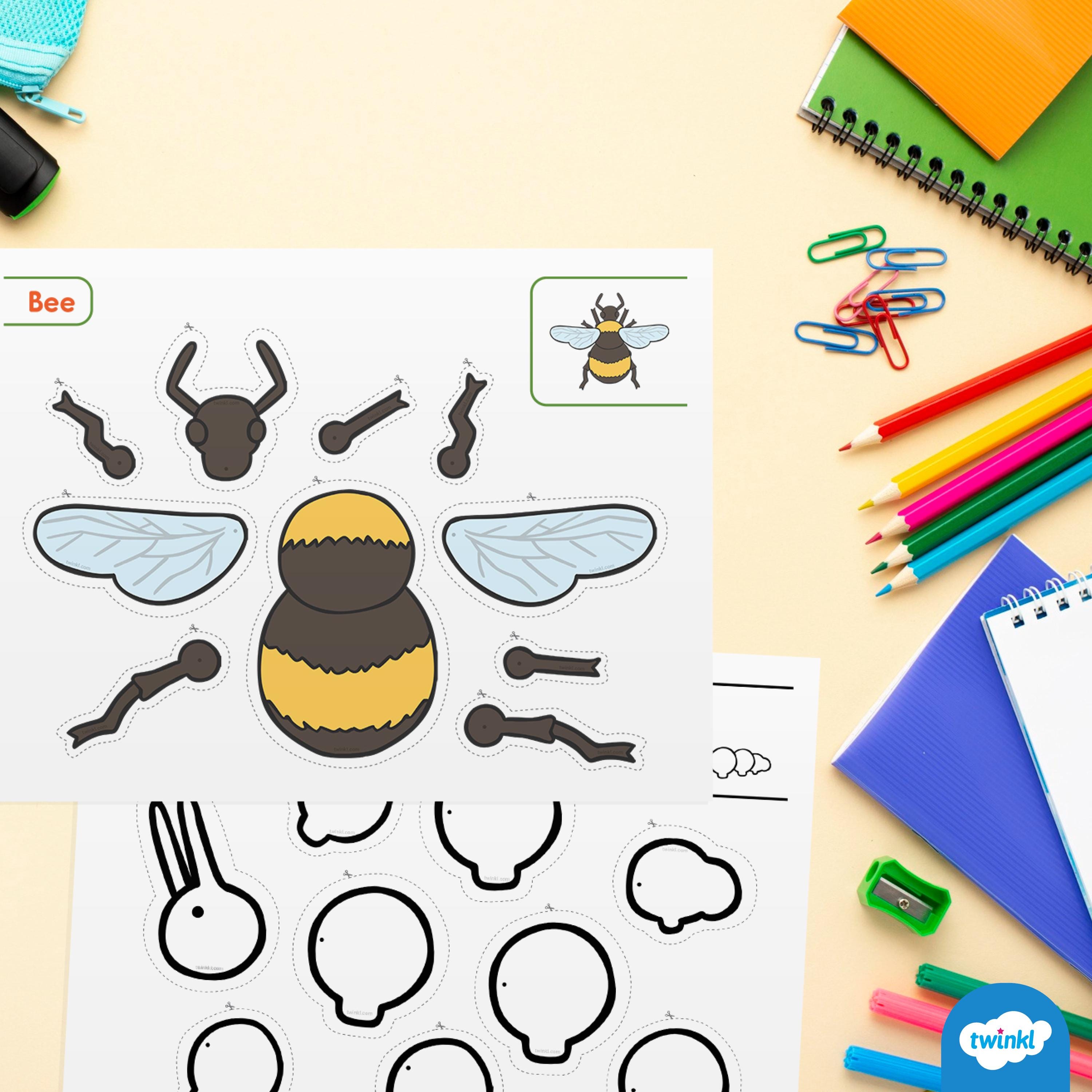 Insects and Bugs Split Pin Craft - Etsy