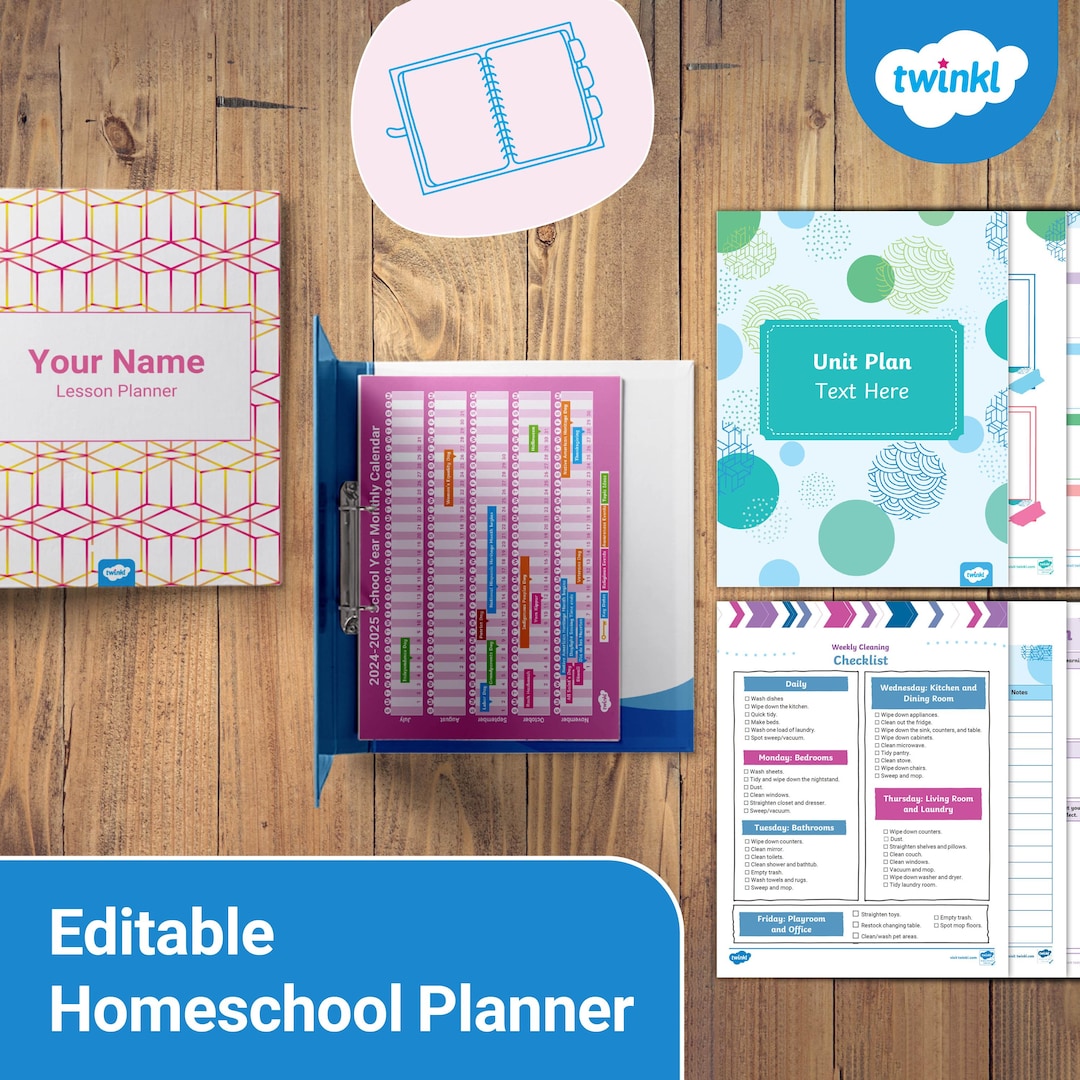 Editable Homeschool Planner – Organize & Personalize Your Homeschool ...